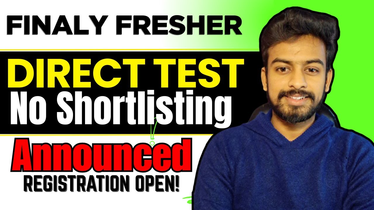 Finally Direct Test Hiring Announced | Immediate Direct Test Hiring ...