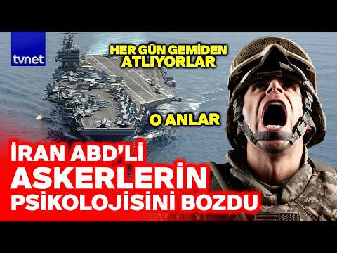 ABD askerleri İran korkusundan gemiden böyle atlıyor