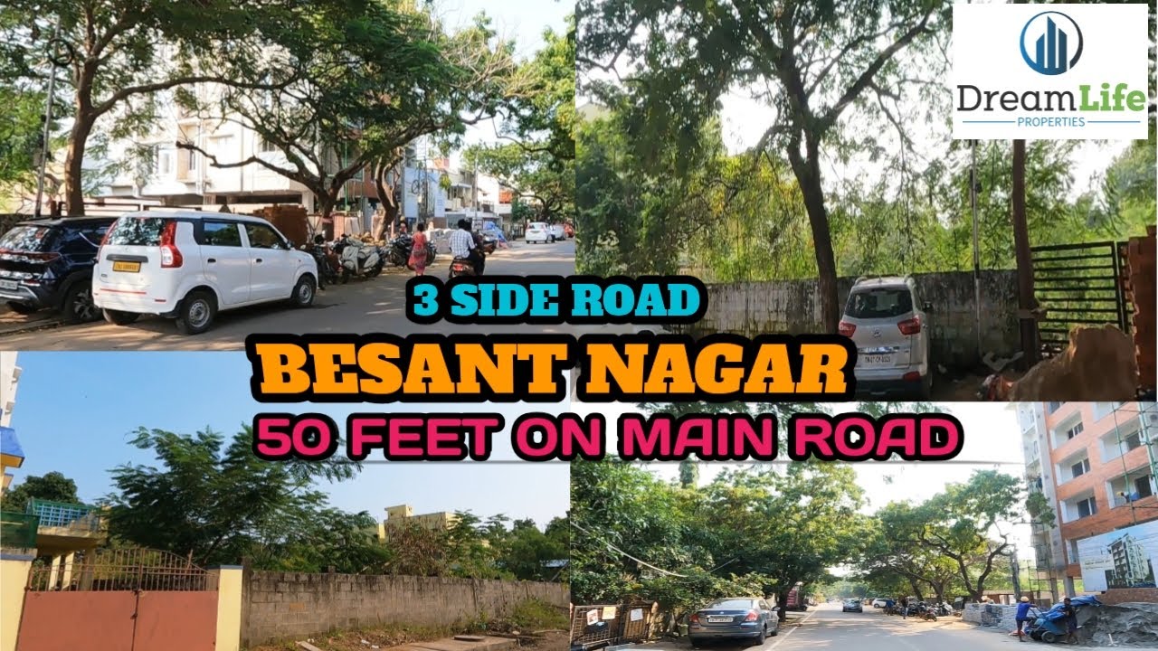 ID-40 🤩🏭BESANT NAGAR ON ROAD PROPERTY IN 50 FEET ROAD😱🛣️ - YouTube
