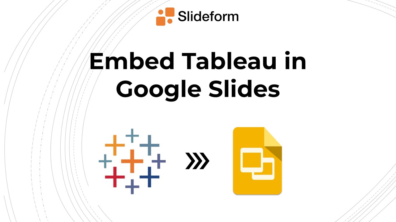 How to automatically embed Tableau content in Google Slides - YouTube
