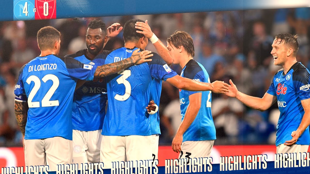 HIGHLIGHTS | Napoli - Monza 4-0 | Serie A - 2ª giornata - YouTube