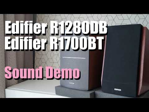 Edifier R1280DB vs Edifier R1700BT  ||  Sound Demo w/ Bass Test