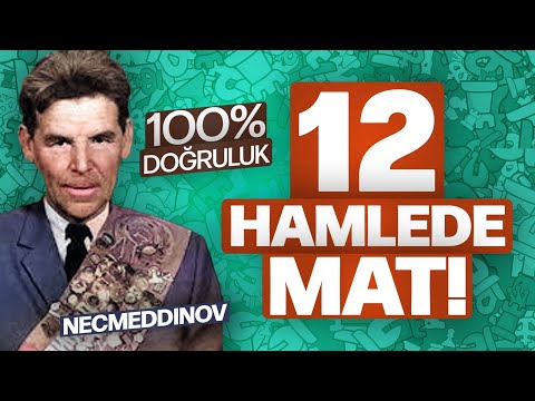 SİYASİ SEBEPLE BÜYÜKUSTA YAPILMAYAN Tatar Oyuncu %100 DOĞRULUKLA OYNADI ve 12 HAMLEDE MATI BULDU!