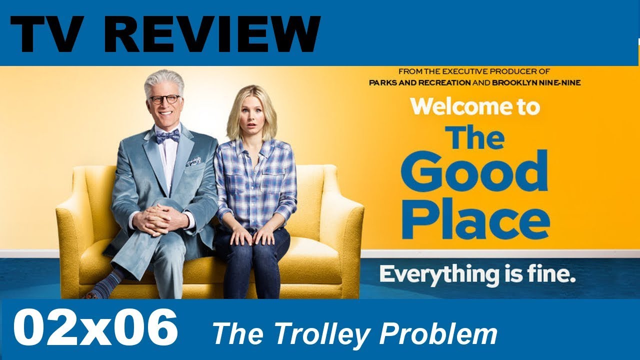The Good Place 02x06 The Trolley Problem review - YouTube