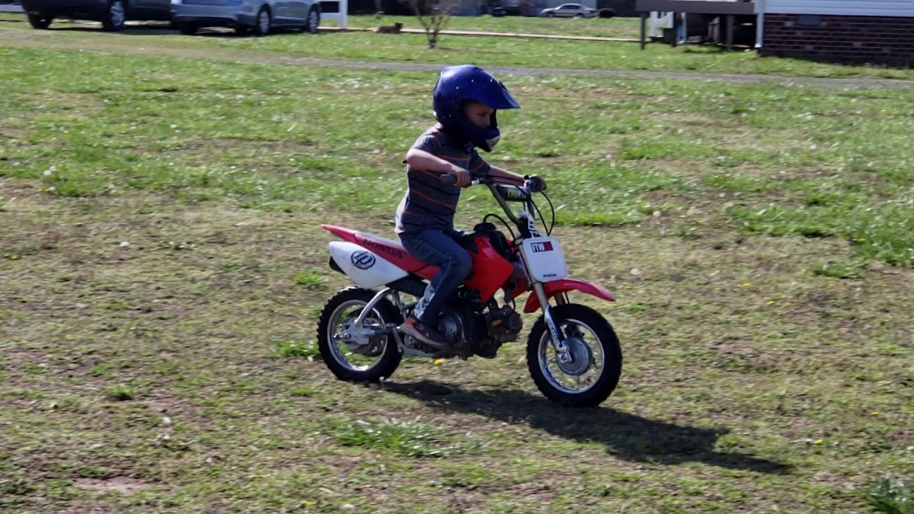 2007 Honda CRF 50 with CRF 70 engine - YouTube