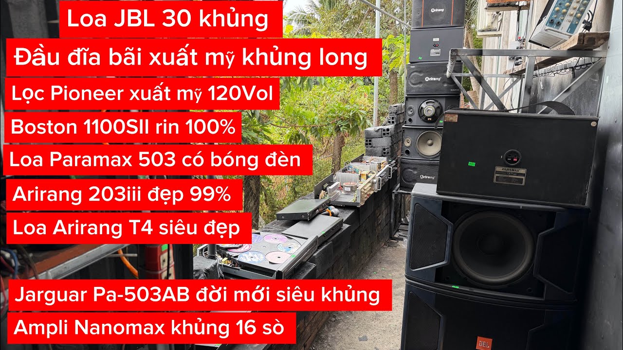 Loa ampli lọc vang đẩy karaoke gia đình thanh lý mỗi ngày. Đầu đĩa bãi ...