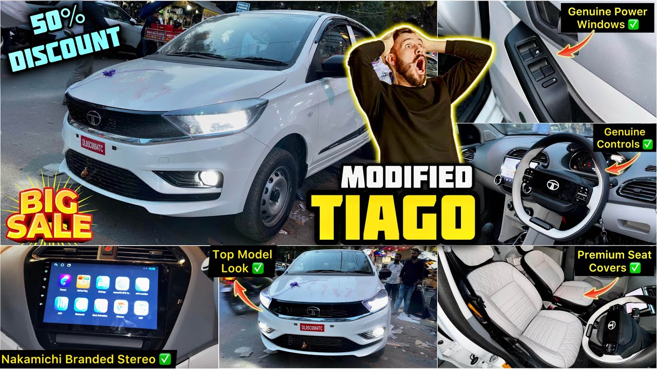 2025 Tata Tiago Base to Top Modification With Price Tata Tiago XE Model ...