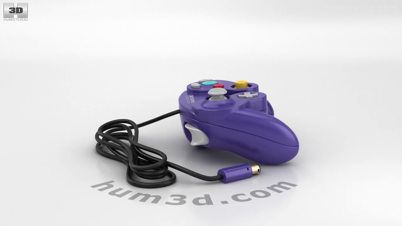Nintendo GameCube Сontroller 3D model by Hum3D.com - YouTube