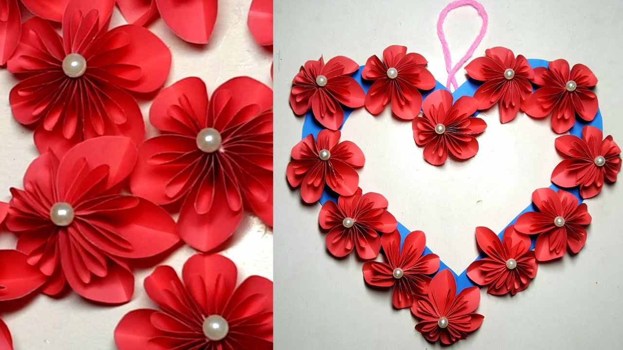 Awesome Love Paper Craft Idea || Beautiful Wall Hanging || Najifa ...