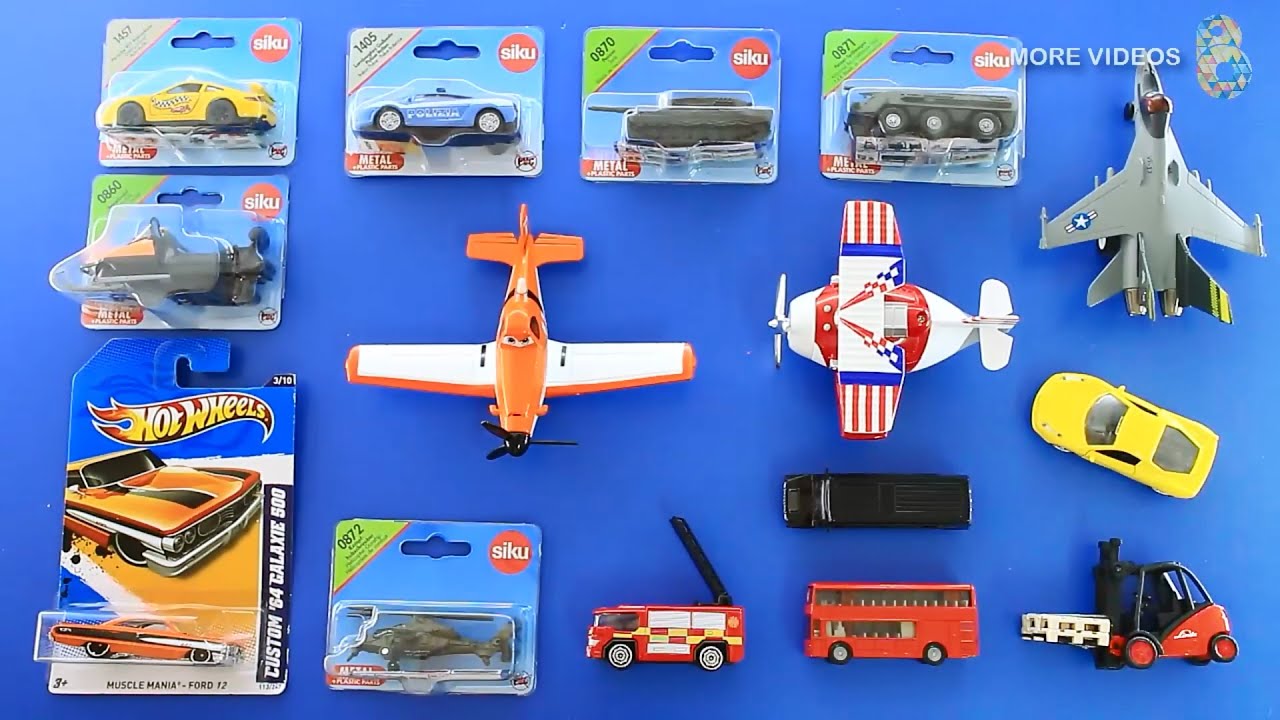 Learning Street Vehicles Names and Sounds for kids with Siku Toys Cars ...