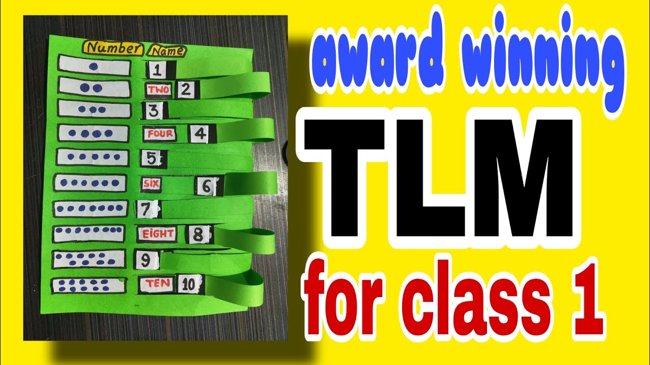 award winning tlm for class 1 - YouTube