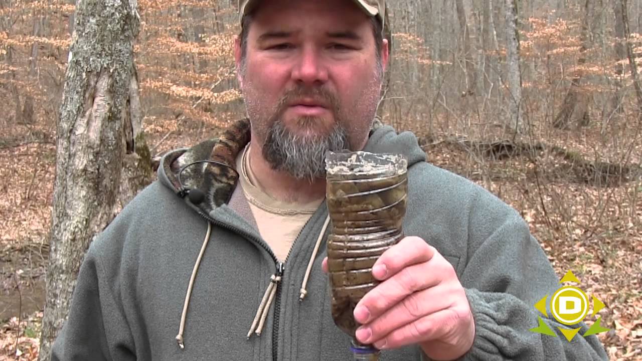 Survival Water Filter with a used water bottle - YouTube