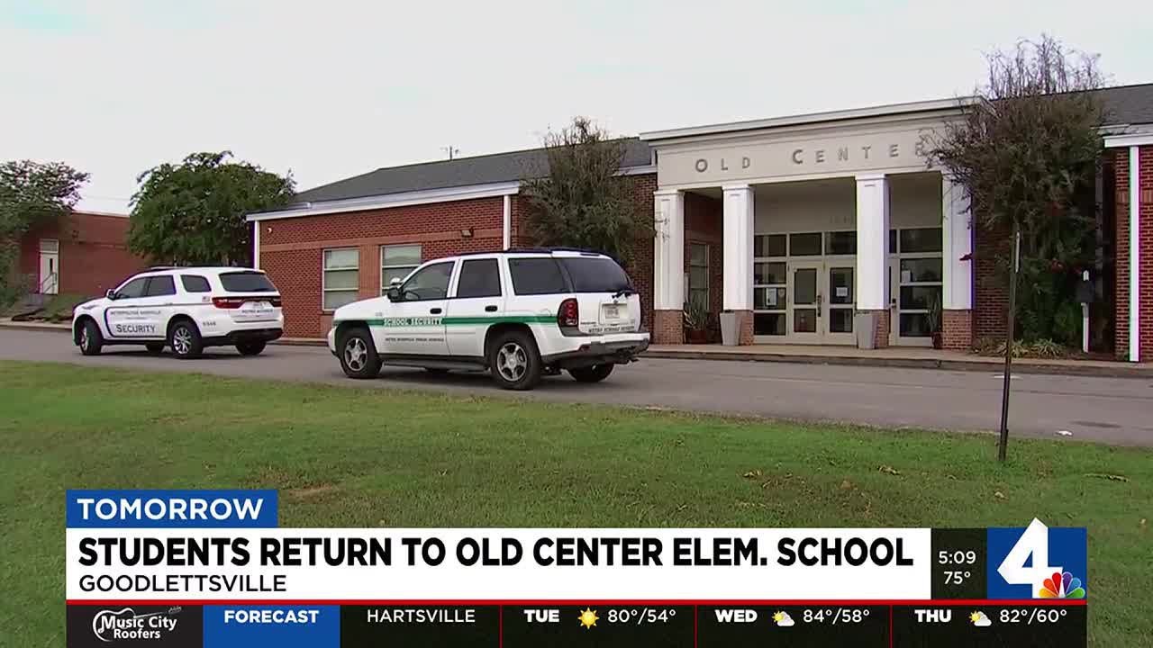Students return to Old Center Elementary School on Tuesday - YouTube