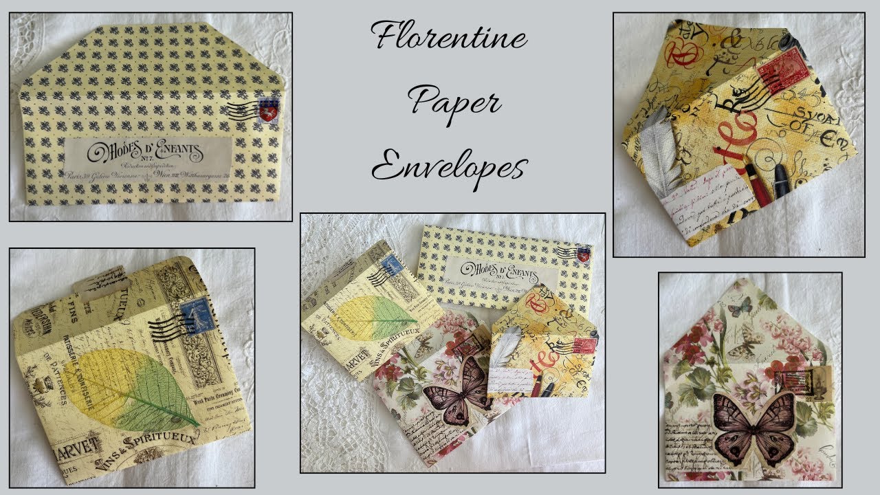 Florentine Paper Envelopes - YouTube