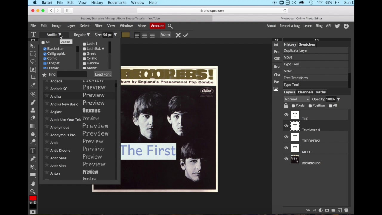 Vintage Album Photopea Tutorial - YouTube