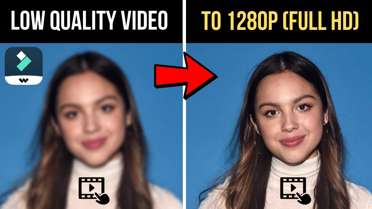 How to CONVERT LOW QUALITY VIDEO to 1280p Full HD in Filmora - YouTube