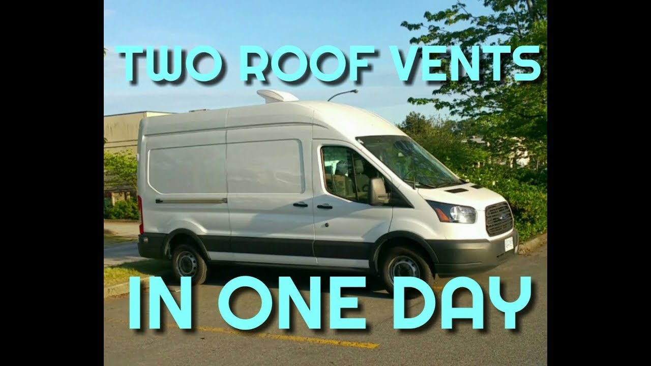 Transit Campervan Build - Maxxair Roof Vent Installation. - YouTube