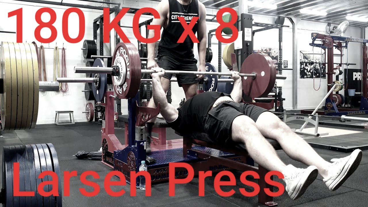 Feet Up Bench Press 180 KG x 8 - YouTube