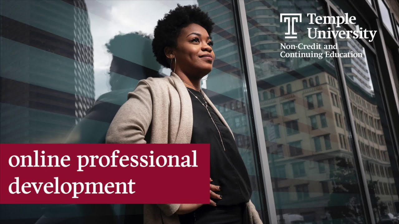 Temple's online professional development courses - YouTube