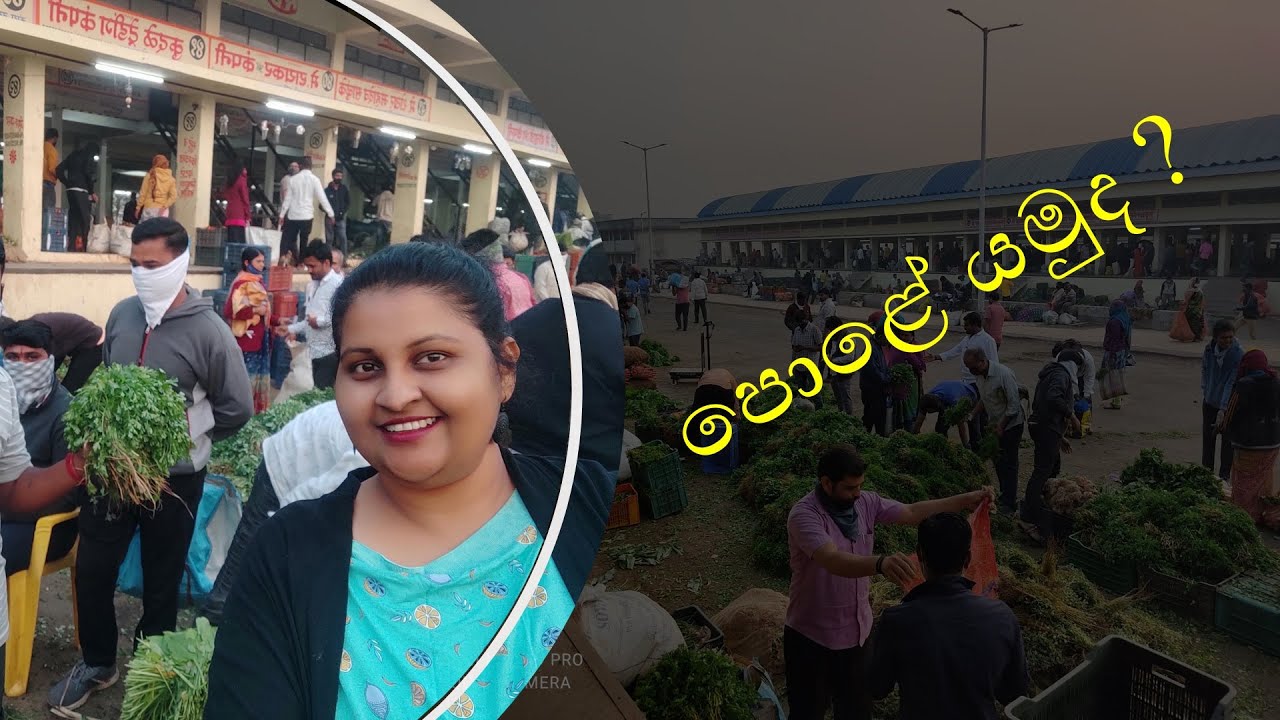 පොළේ යමුද ? |Indian Vegetables Market with Maru Indiawa | Wholesale ...