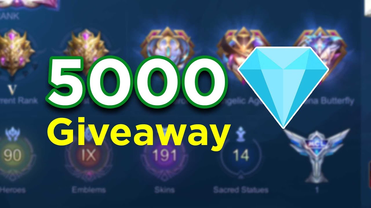 5000 Diamonds Giveaway | Mobile Legend - YouTube
