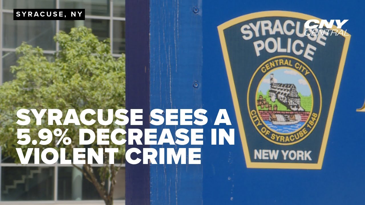 Syracuse Police reposts a decrease in violent crime but a 23.5% increase in car theft - YouTube