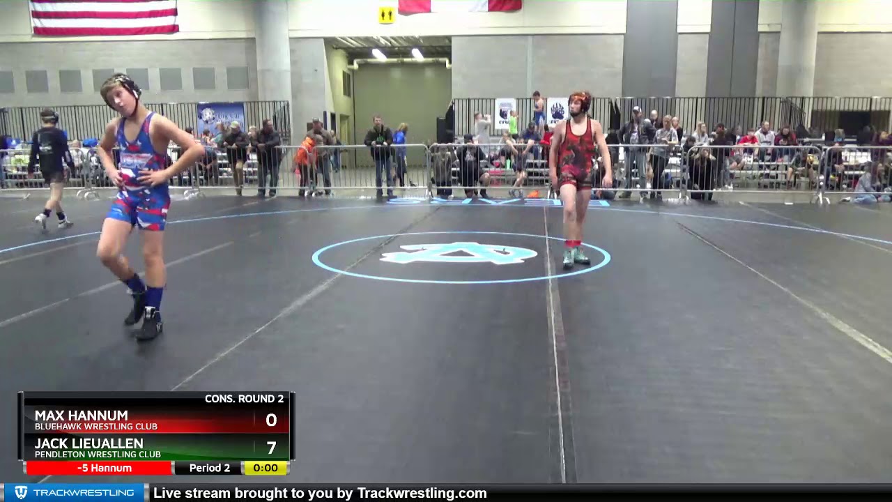 Middle School 114 Max Hannum Bluehawk Wrestling Club Vs Jack Lieuallen ...