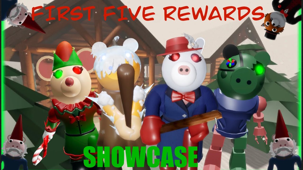 PIGGY FIRST CALENDAR REWARDS SHOWCASE | DAY 1-5 - YouTube
