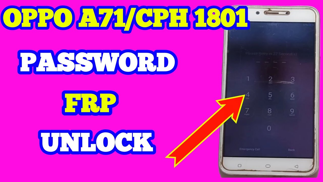 Oppo A71/Cph1801 Pattern Unlock || Oppo A71/Cph1801 Password Remuve ...