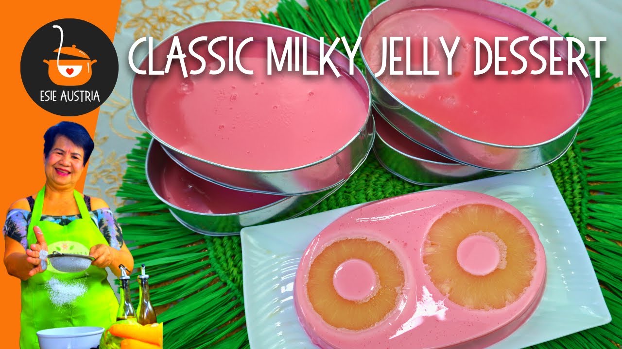 CLASSIC MILKY JELLY DESSERT | EASY GULAMAN RECIPE | DESSERT IDEAS ...