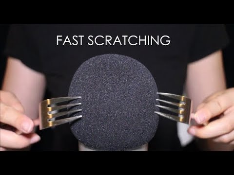 ASMR Fast Mic Scratching with Sharp Objects (No Talking) - YouTube