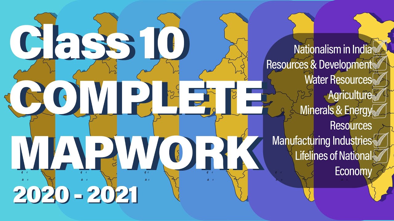 Class 10: All Chapters Map Work #CompleteMapfile |2022-23| Class 10 ...