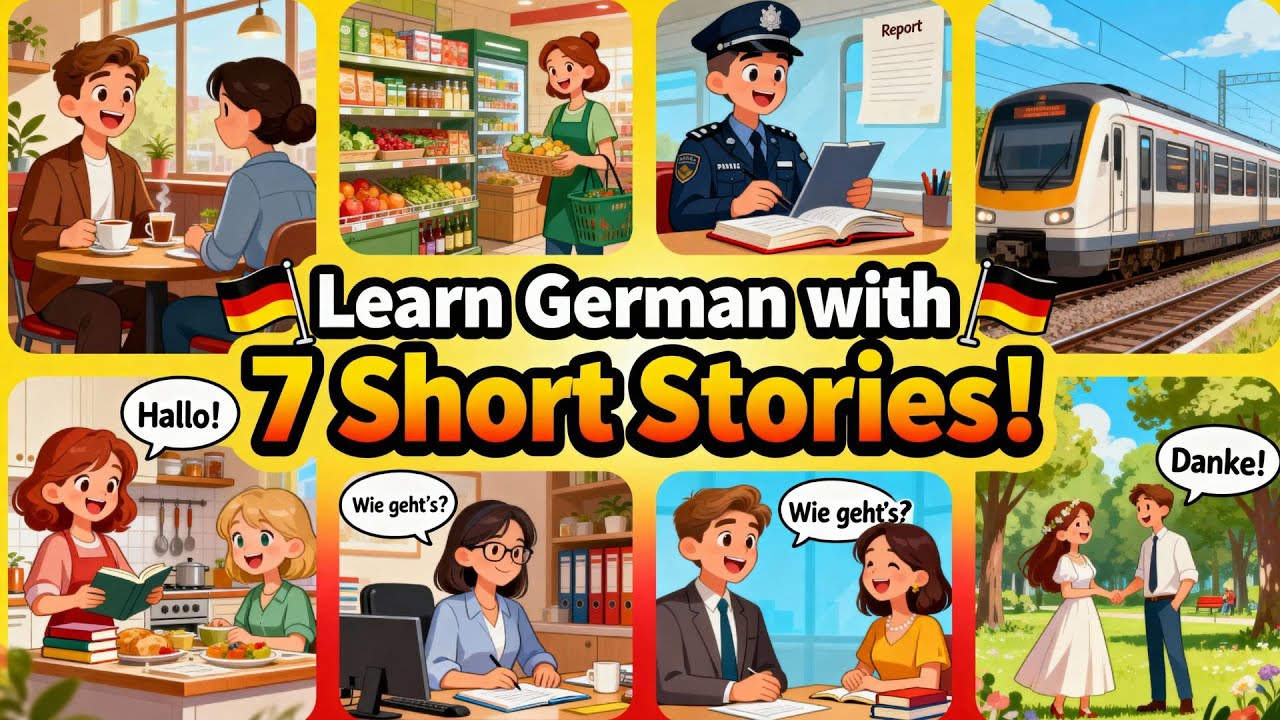 Learn German with 7 Fun Short Stories 🇩🇪 | Easy German for Beginners ...