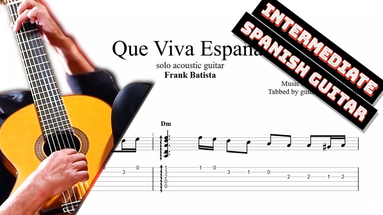 Que Viva España TAB - spanish acoustic guitar tabs (PDF + Guitar Pro ...