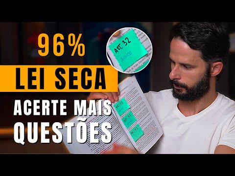 Como Estudar a Lei Seca para Concursos Públicos [Acerte mais Questões]