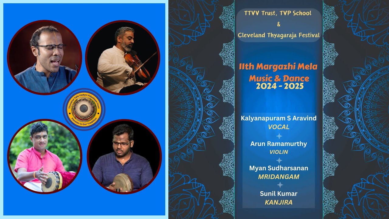 9. Kalyanapuram Aravind l 11th Margazhi Melal TTVV Trust, TVP School ...