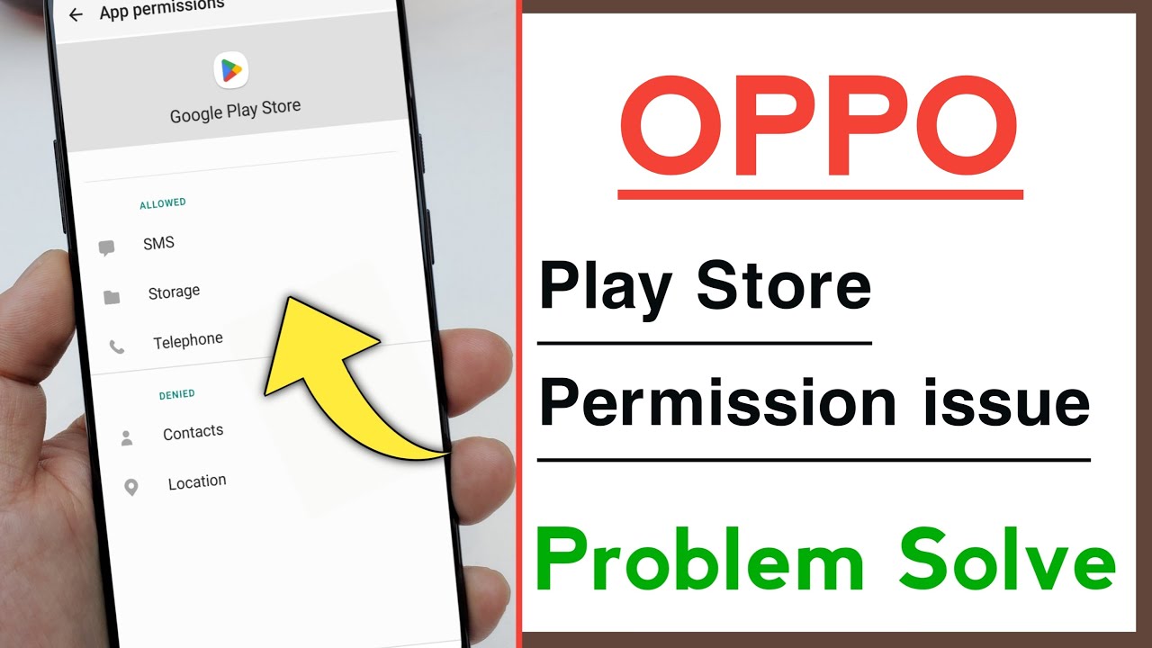 OPPO Play Store Permission Allow Problem Solve - YouTube