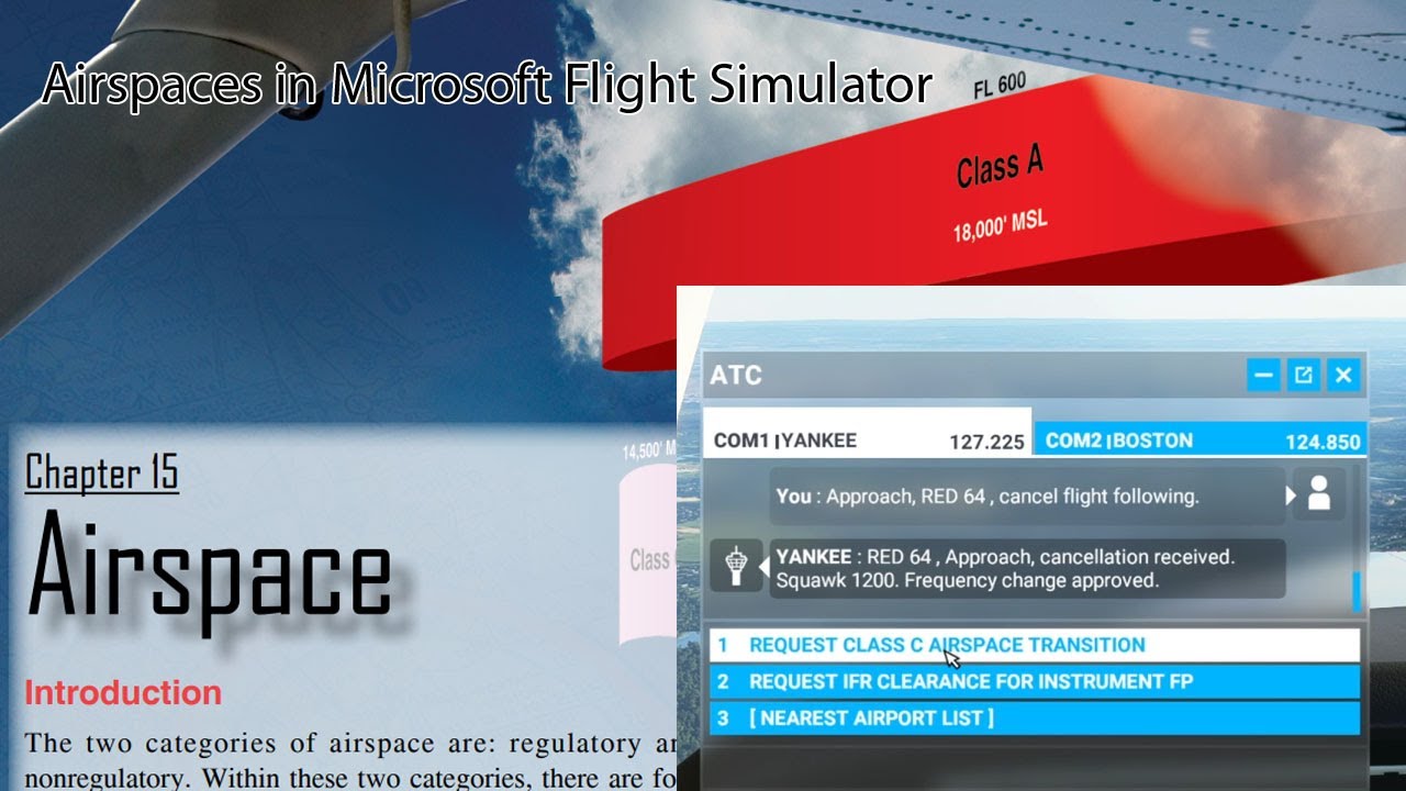 FS2020 - Airspace types and methods - YouTube