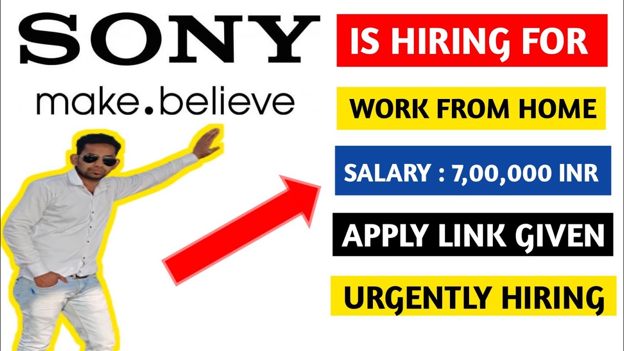 Sony Work From Home Jobs || Sony Work From Home Jobs India || Sony ...