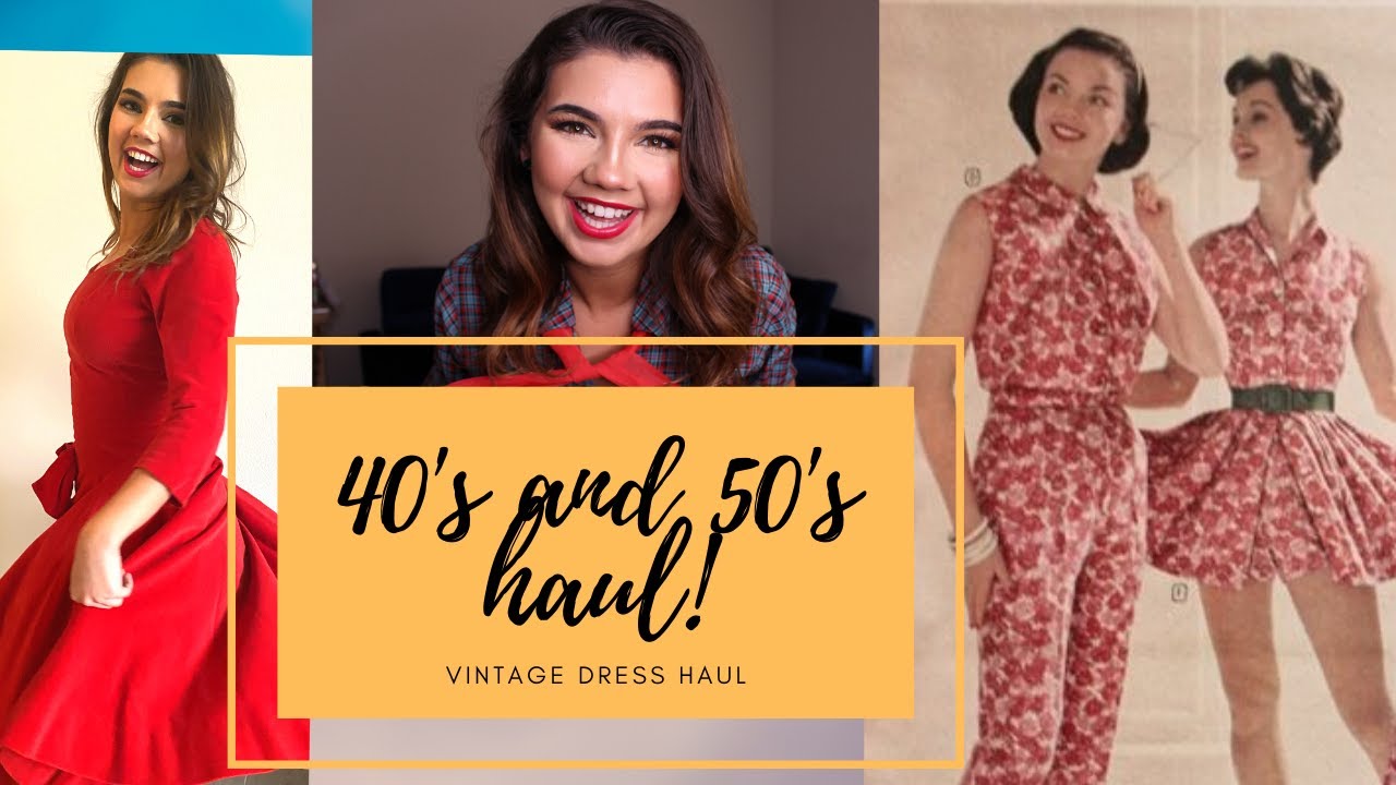 Vintage Haul | The 40's and 50's style - YouTube