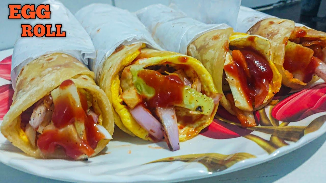 Street Style Kolkata Famous Egg Roll | Egg Roll Recipe - YouTube
