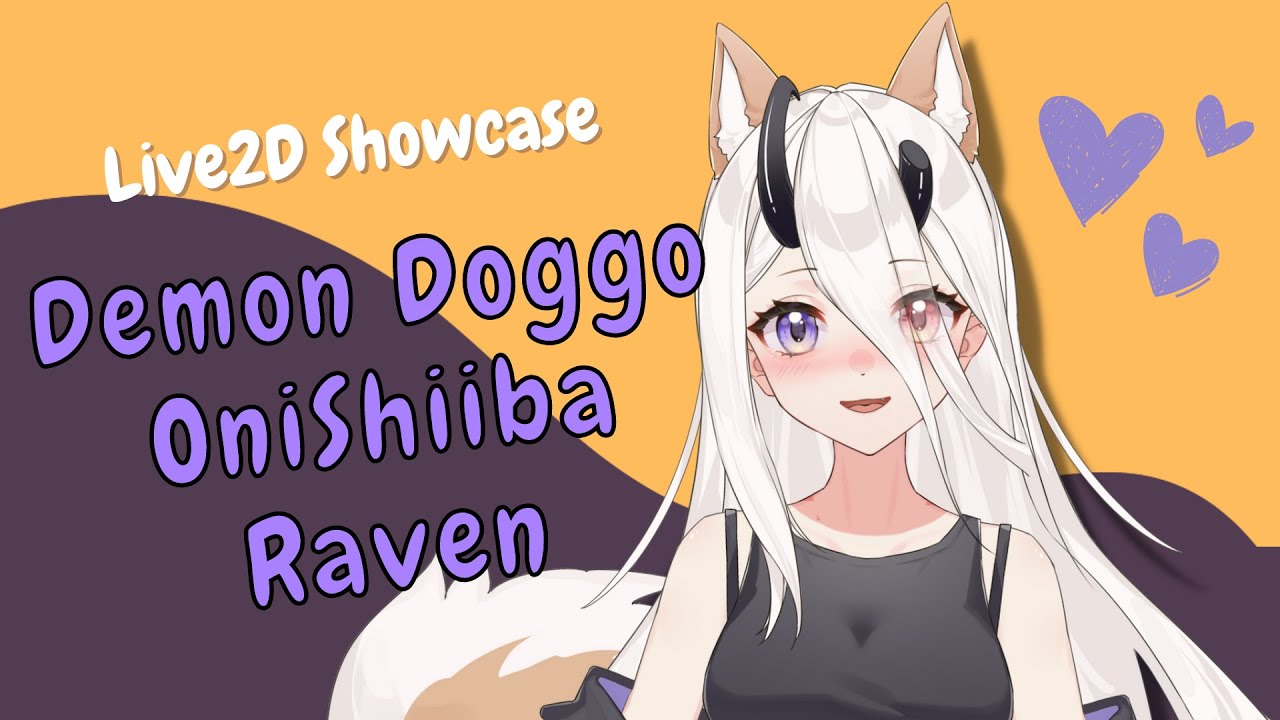 Vtuber Rig Commission Showcase #2 Raven💜 Demon Doggo - YouTube