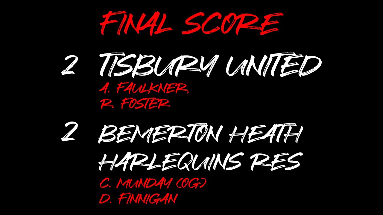 Tisbury United vs vs BHHR FC (06.08.2022) - YouTube