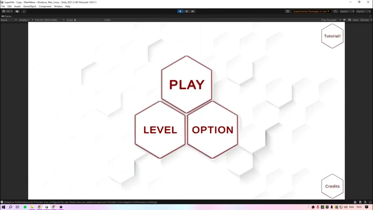 Animated Main Menu - Unity Asset Preview - YouTube