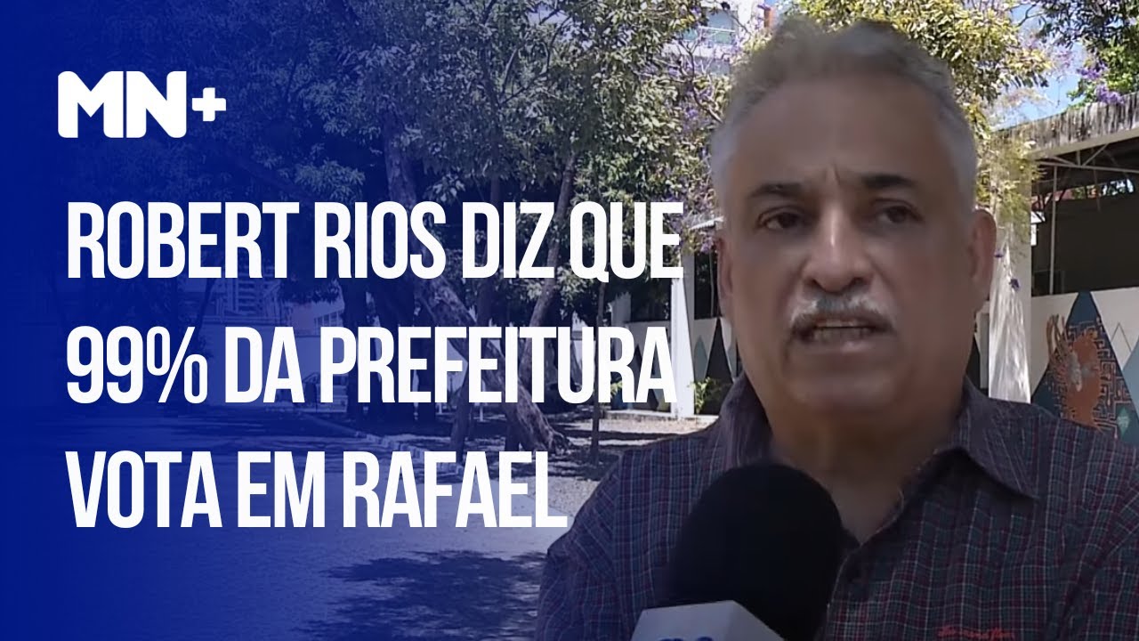Robert Rios diz que 99% da Prefeitura vota em Rafael. Veja - YouTube