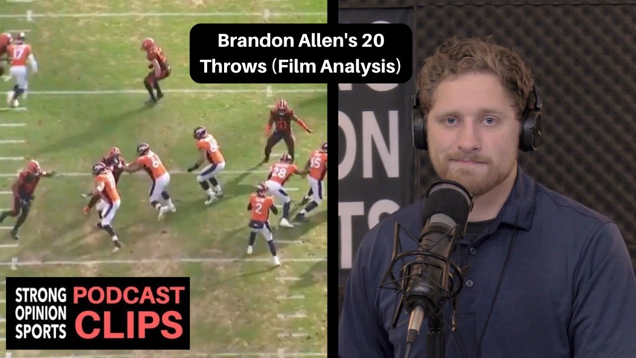 Brandon Allen's 20 Throws (Film Analysis) - YouTube