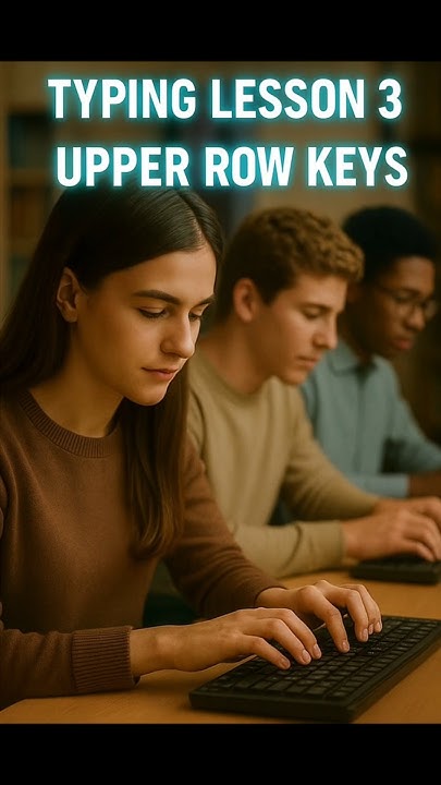 Typing Lesson 3 | UPPER ROW KEYS #shorts - YouTube