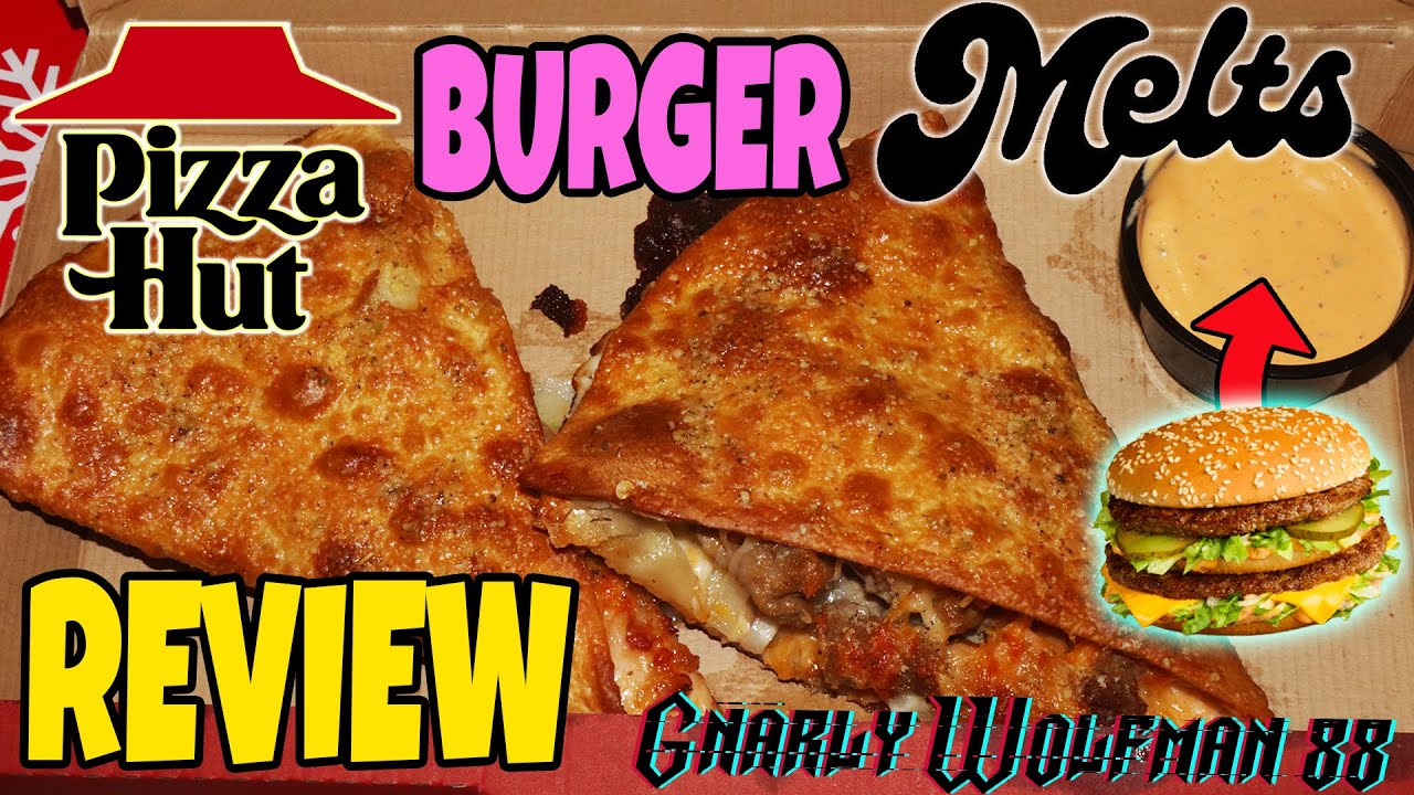 Big Mac's at Pizza Hut?! NEW Burger Melts Review (Gnarly Foods) - YouTube