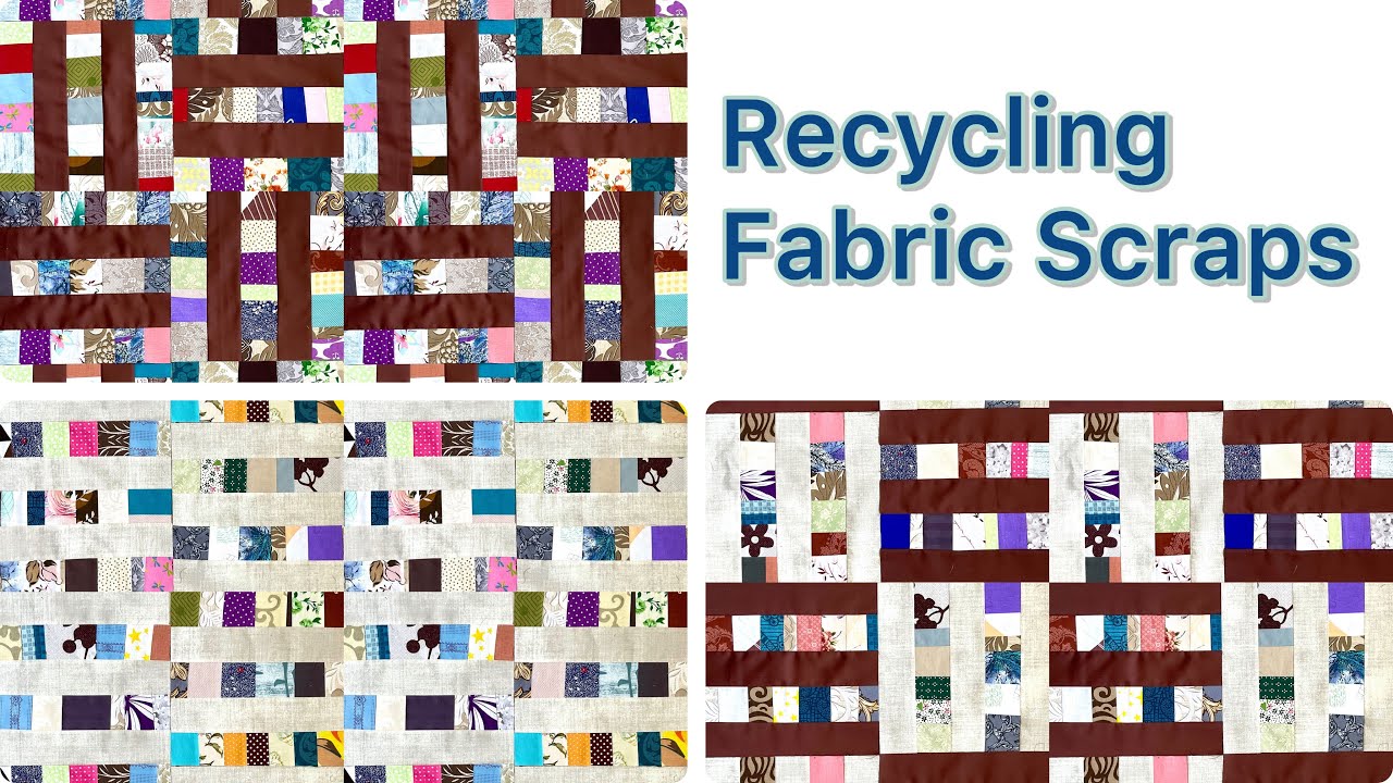 Sewing Using Small Pieces of Fabric. Easy Patchwork Block. For ...