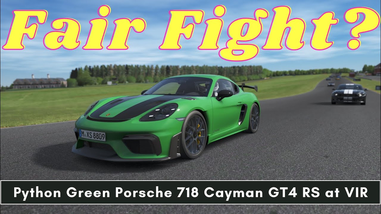 Python Green Porsche 718 Cayman GT4 RS at VIR | Assetto Corsa Mods ...